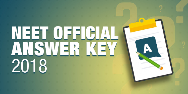 NEET Official Answer Key 2018
