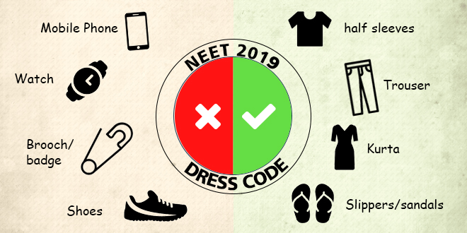 NEET 2019 Dress Code and Barred Items - Check Here!