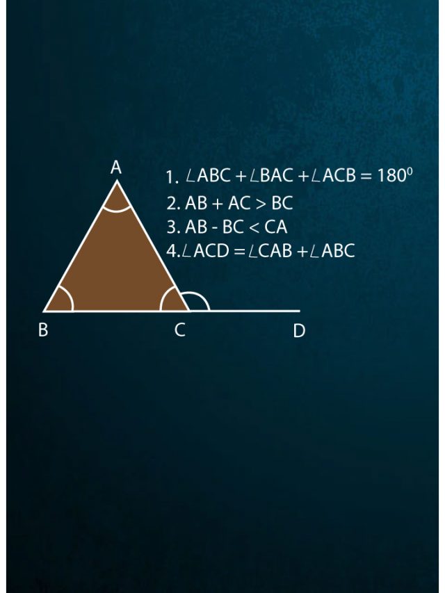 10 Important Properties of a Triangle | CBSE Class 7 Math Chapter 6
