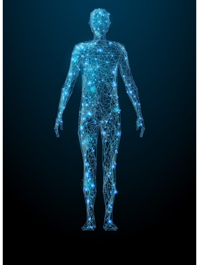 Why do Humans Glow in Visible Light?