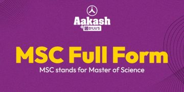 MSC Full Form: MSC stands for Master of Science