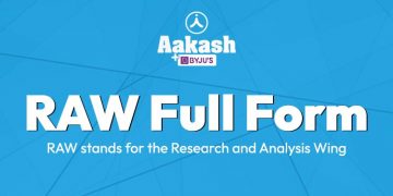 RAW Full Form : RAW stands for the Research and Analysis Wing