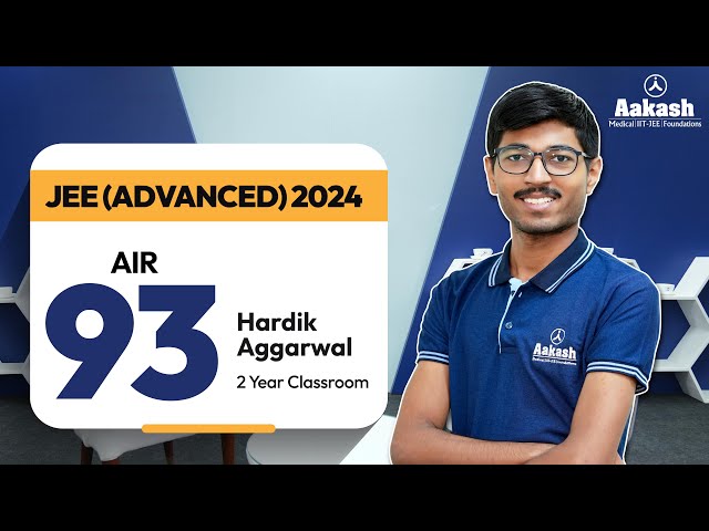 JEE Main 2024 Topper: Meet Aakashian Hardik Aggarwal who Secures Perfect 99.99 Percentile