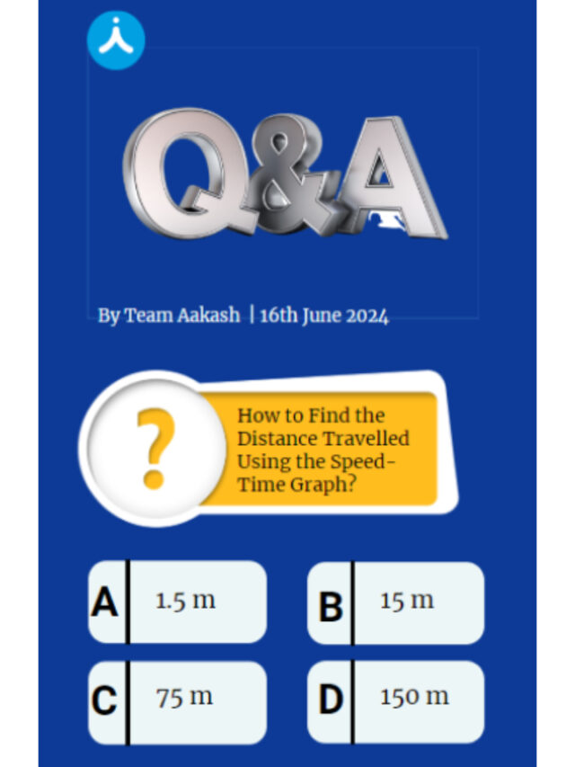 How to Find the Distance Travelled Using the Speed-Time Graph? - Aakash ...