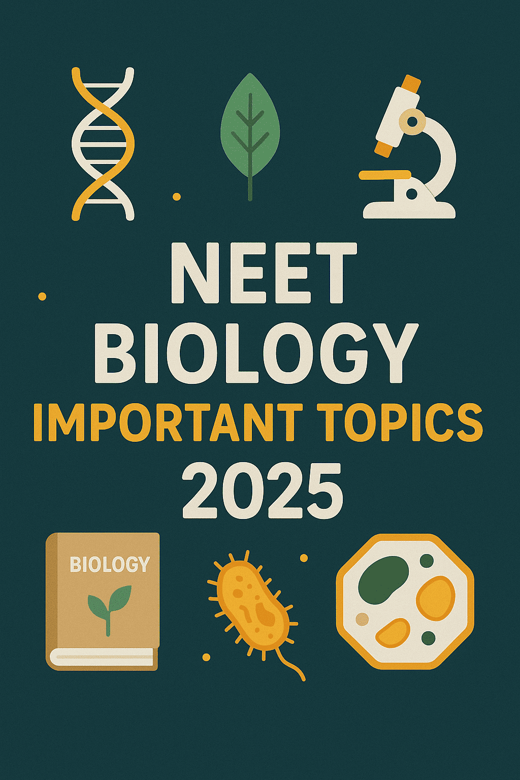 NEET Biology Important Topics 2025: Subject-Wise Weightage
