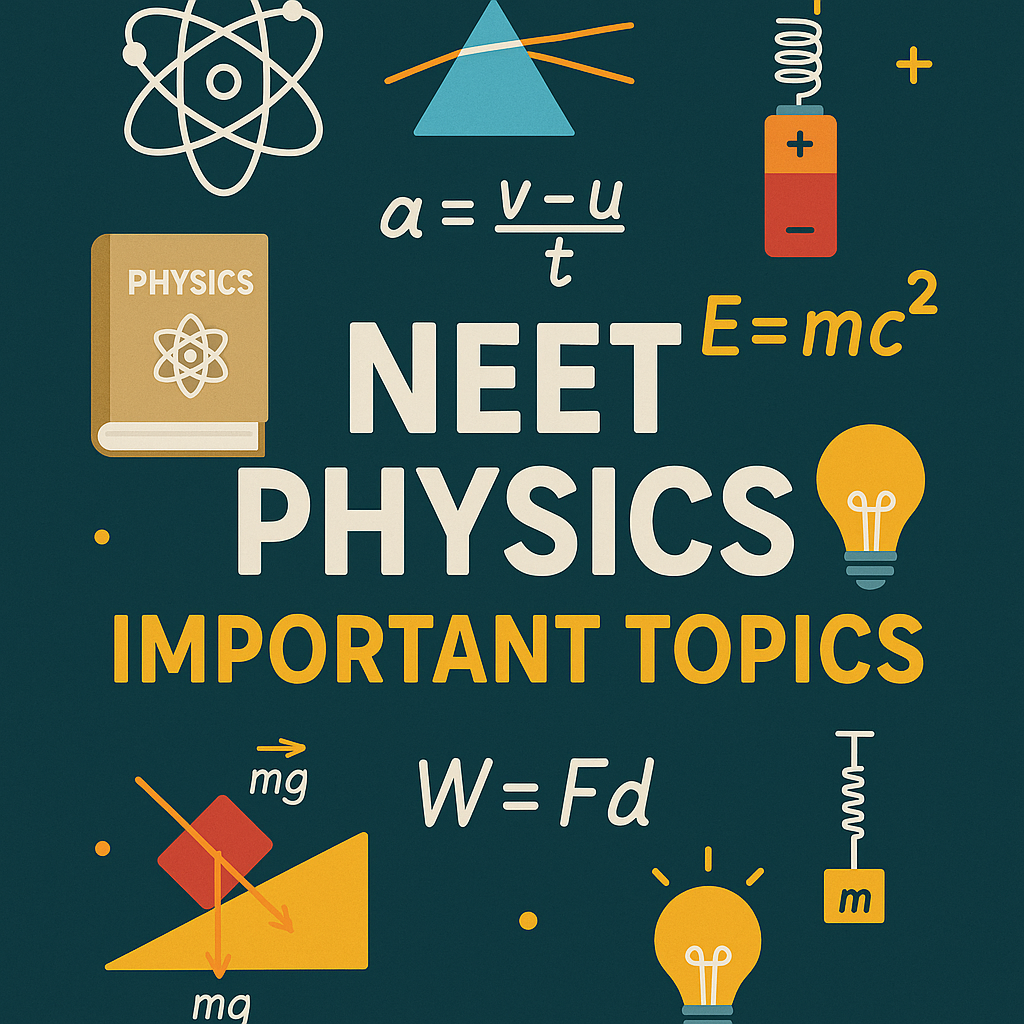 NEET Physics Important Topics 2025: Subject Wise Weightage