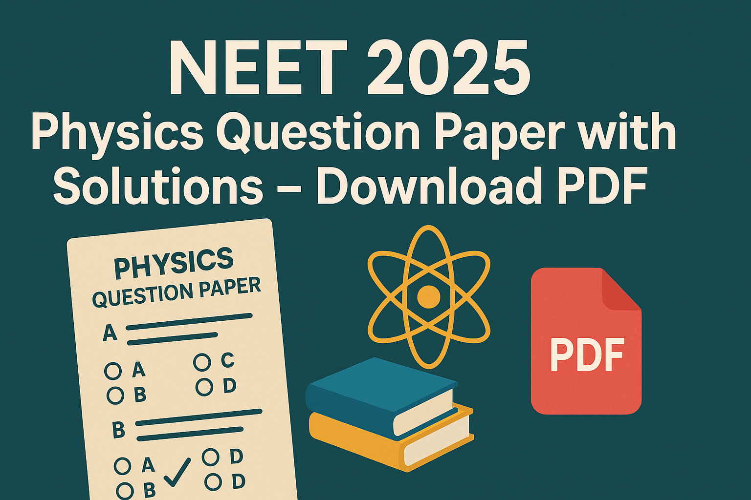 NEET 2025 Physics Question Paper PDF with Solutions | Answer Key & Analysis