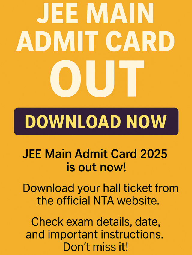 JEE Main Admit Card OUT Download Now - Aakash Blog