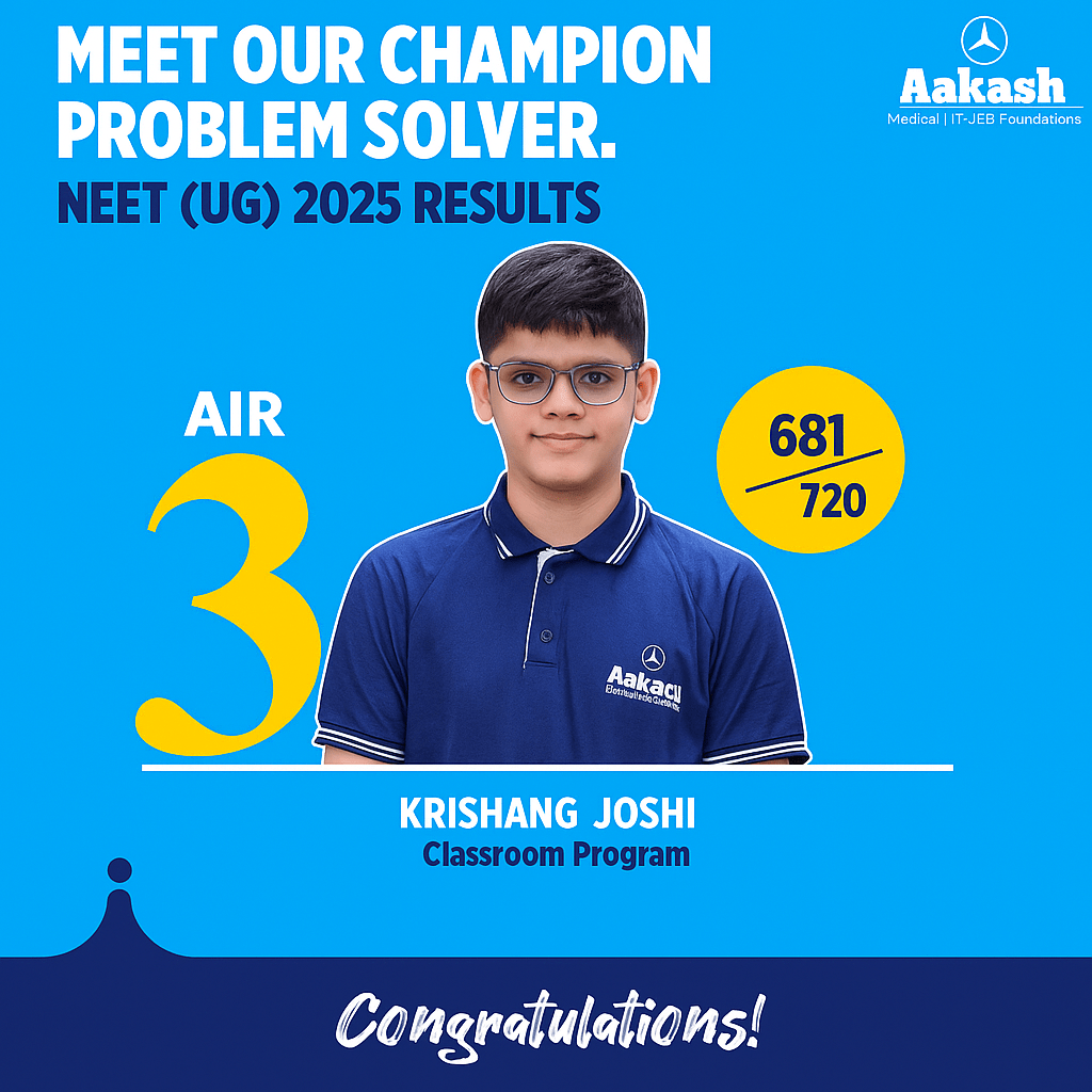 NEET 2025 AIR 3 Krishang Joshi: Scored 681/720 | Toppers' Strategy & Tips
