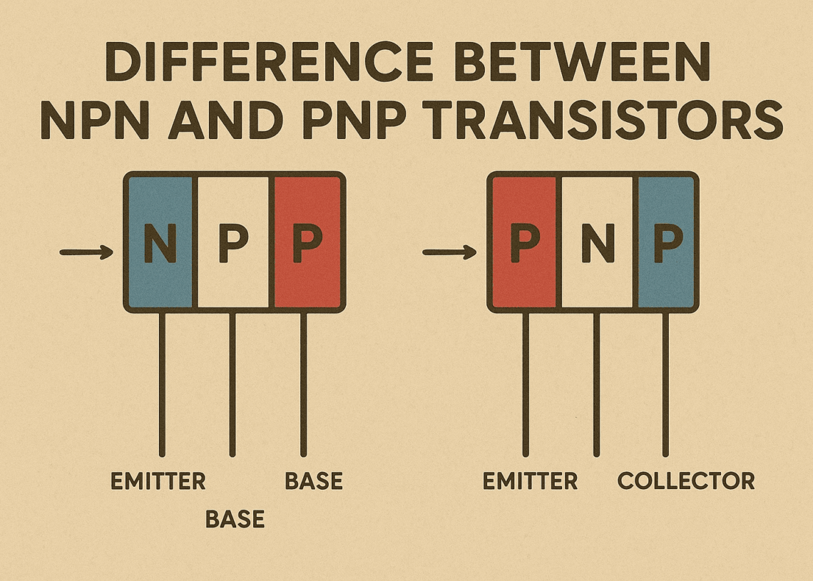 Difference Between NPN and PNP Transistors