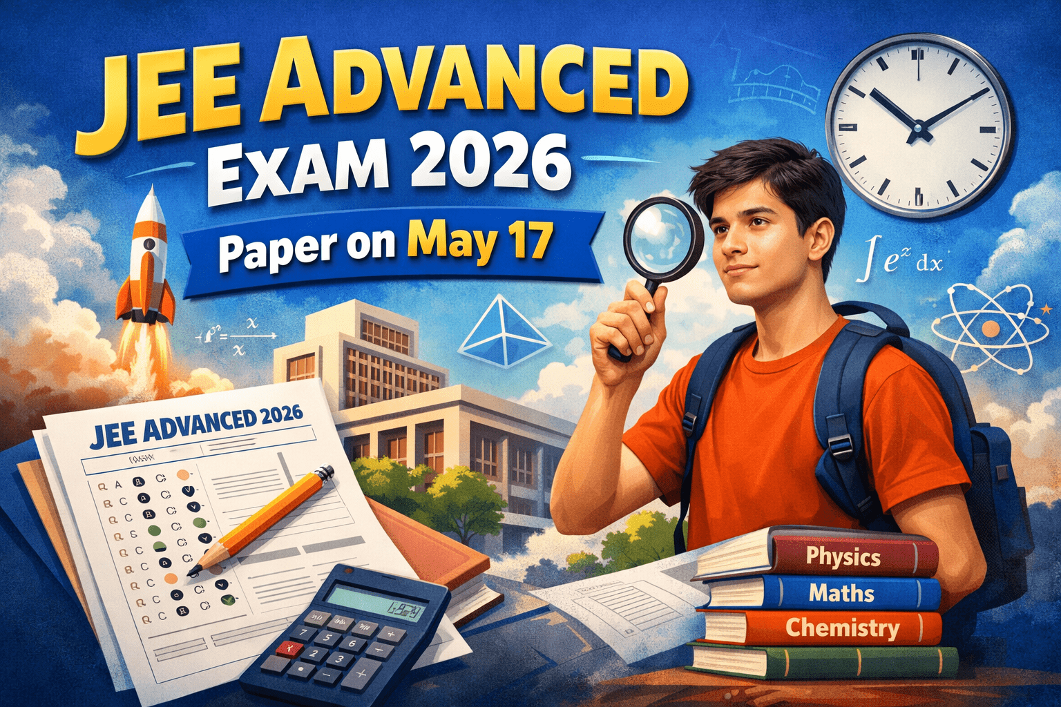 JEE Advanced Exam 2026: Paper on May 17