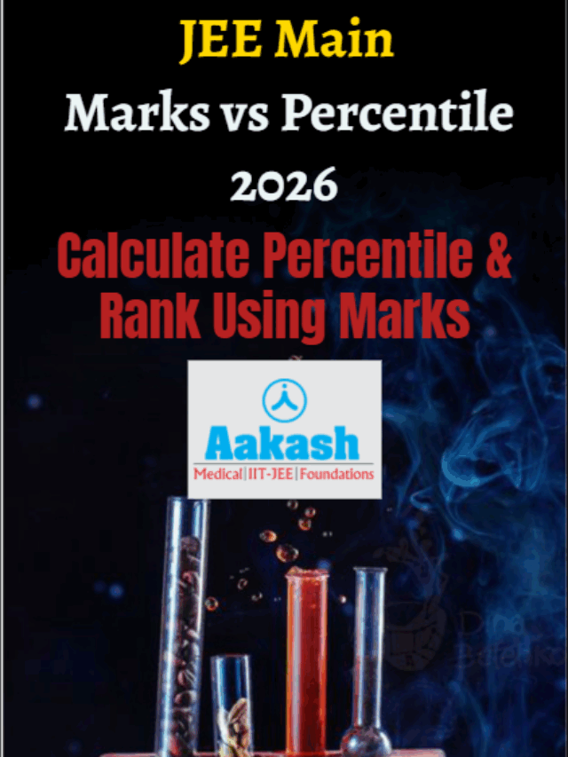 JEE Main Marks vs Percentile 2026: Calculate Percentile and Rank Using ...